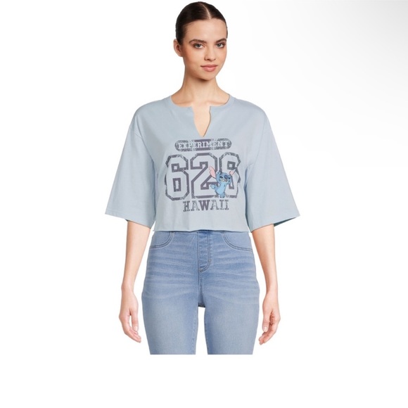 Disney | Tops | Disney Lilo Stitch Crop Top | Poshmark